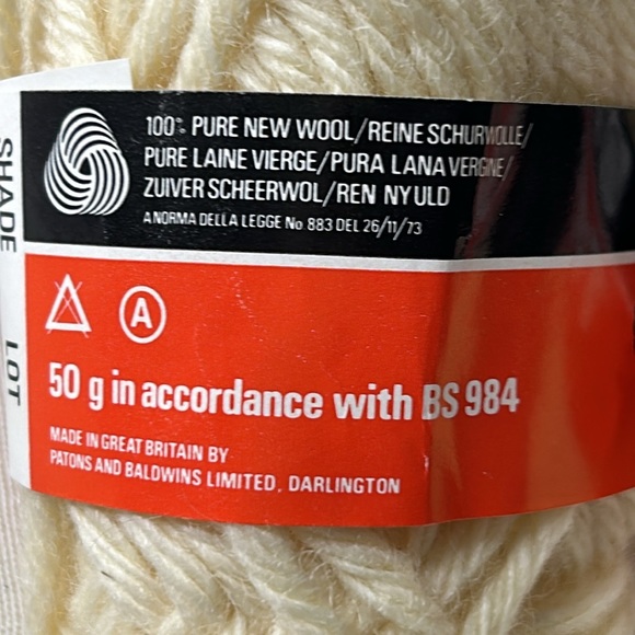 Patons | Other | Patons Turkey Rug Wool Beige Shade Bs 984 5g 00 Pure ...